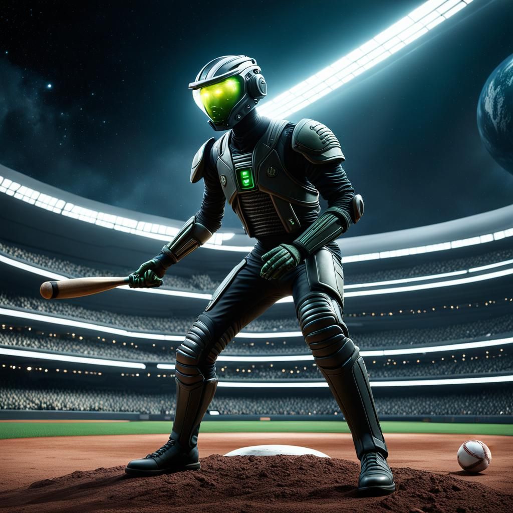 The Borg Aliens Playing Baseball Star-Trek Style. #3 - AI Generated ...