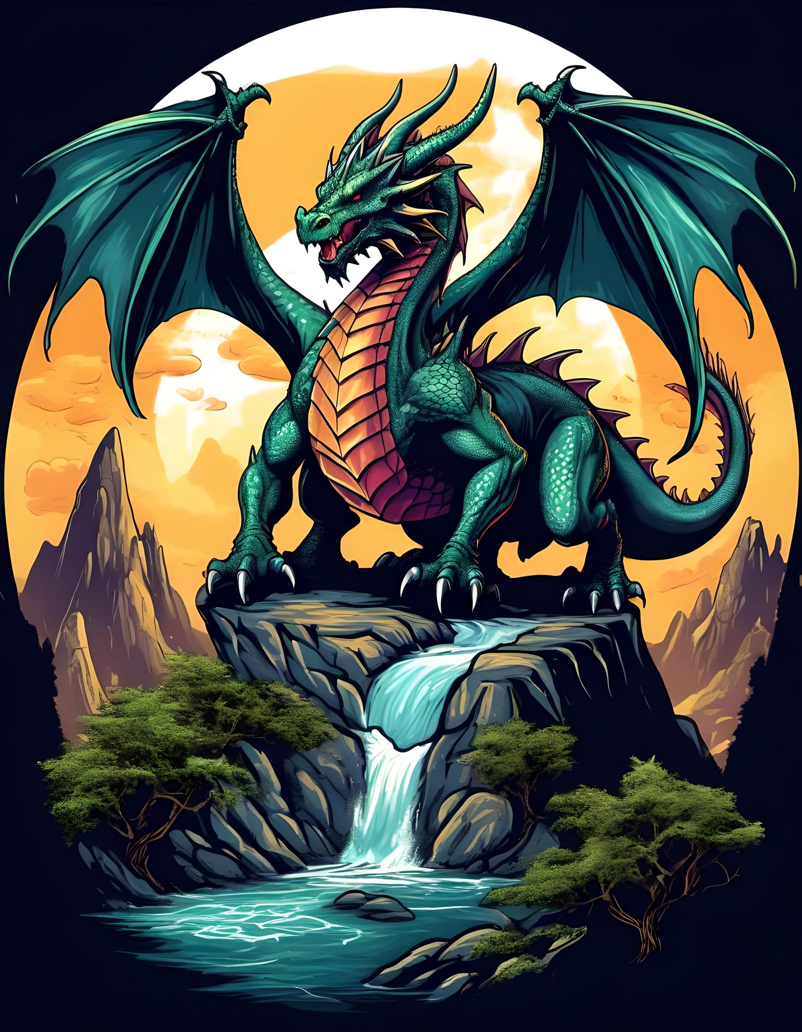 Samples Of Some Basic Dragon T-shirt Designs I Have Been Working On ...