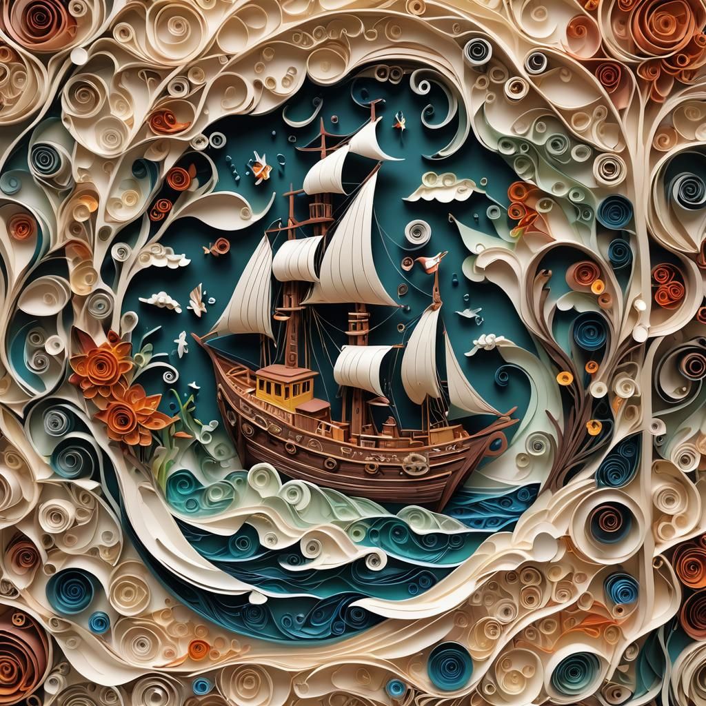 QUILLING CREATIONS - AI Generated Artwork - NightCafe Creator