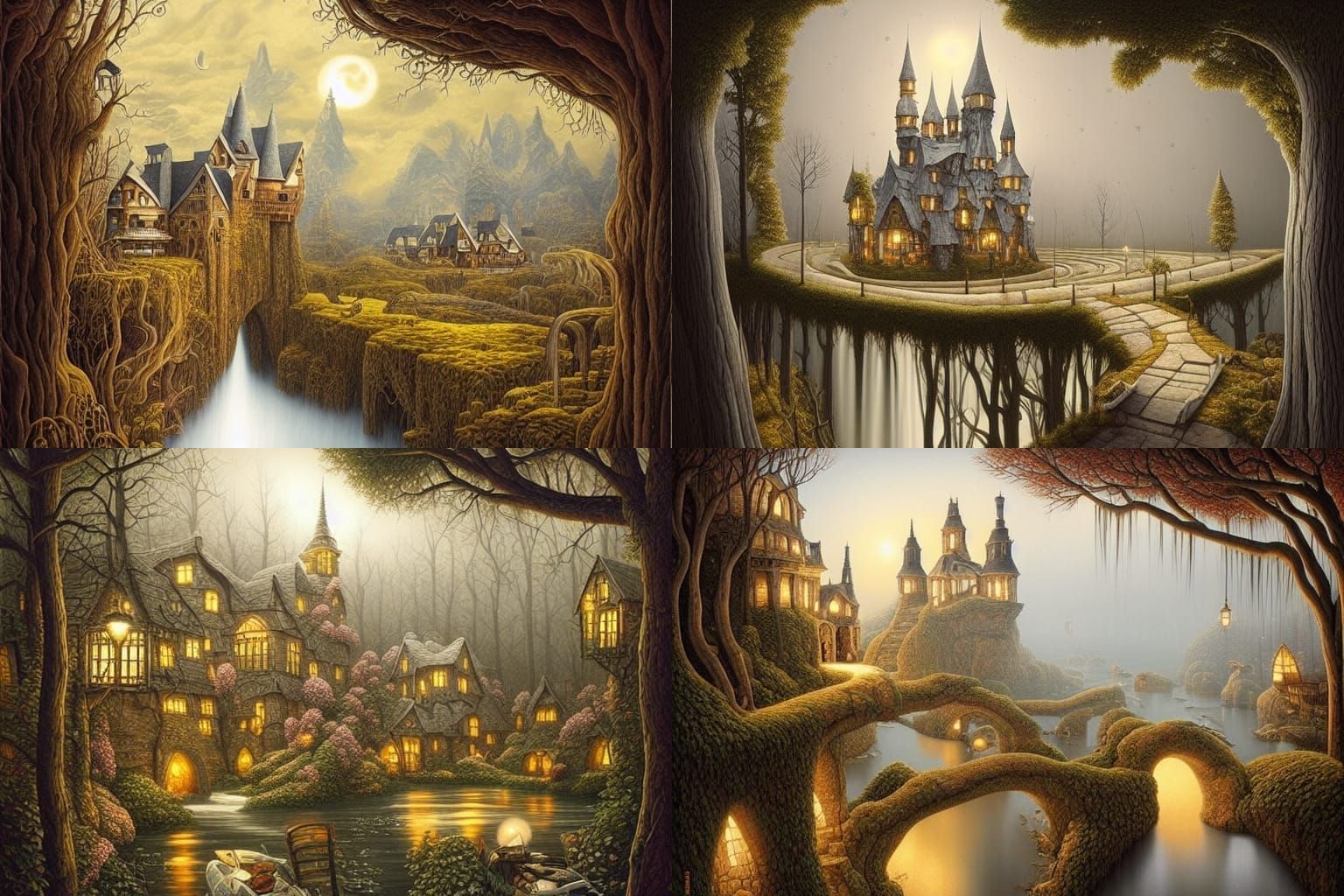 Ethereal City - AI Generated Artwork - NightCafe Creator