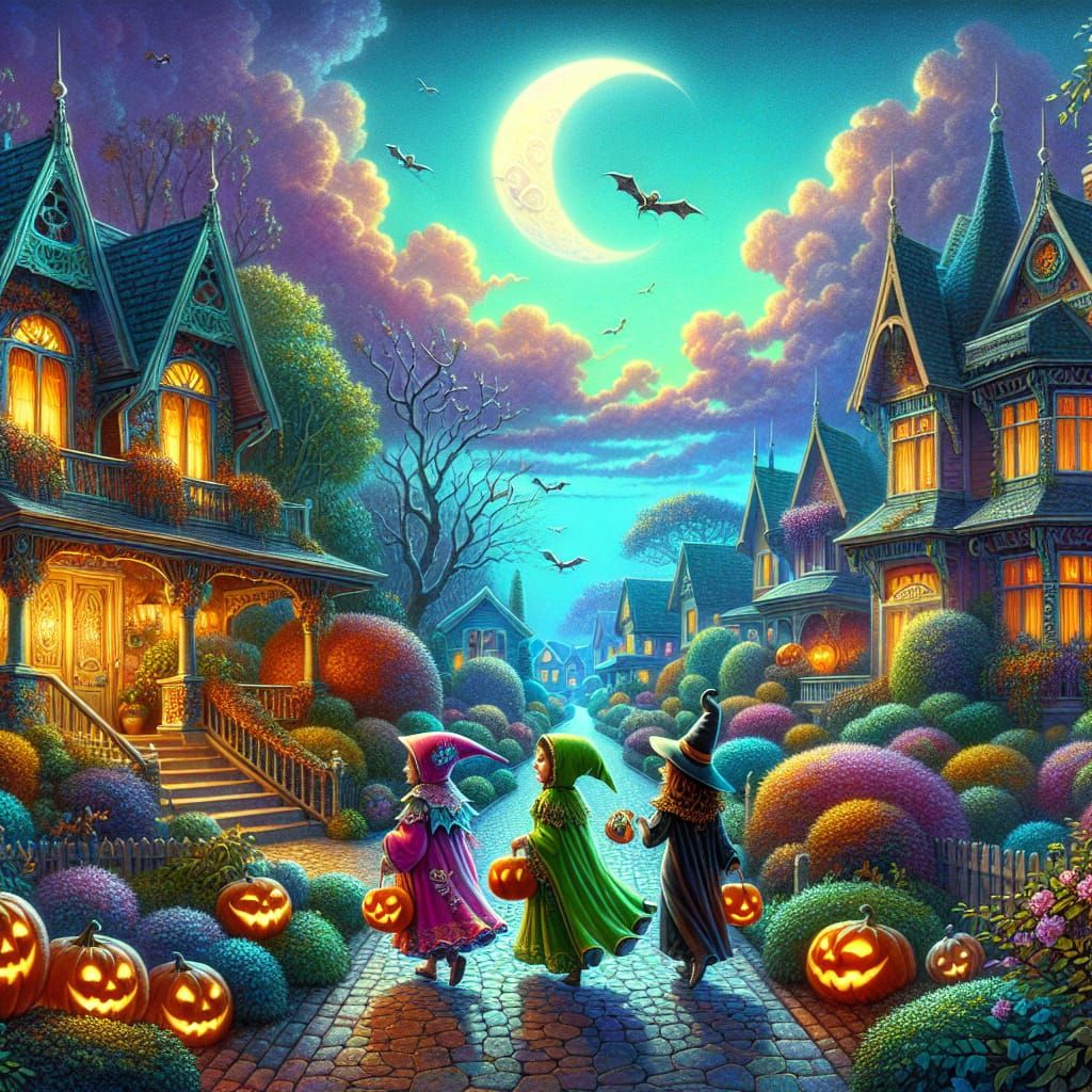 Halloween Fantasy - AI Generated Artwork - NightCafe Creator