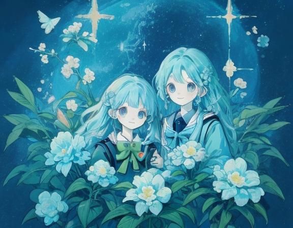 so cute anime design and so beautiful art model and colorist styles ...