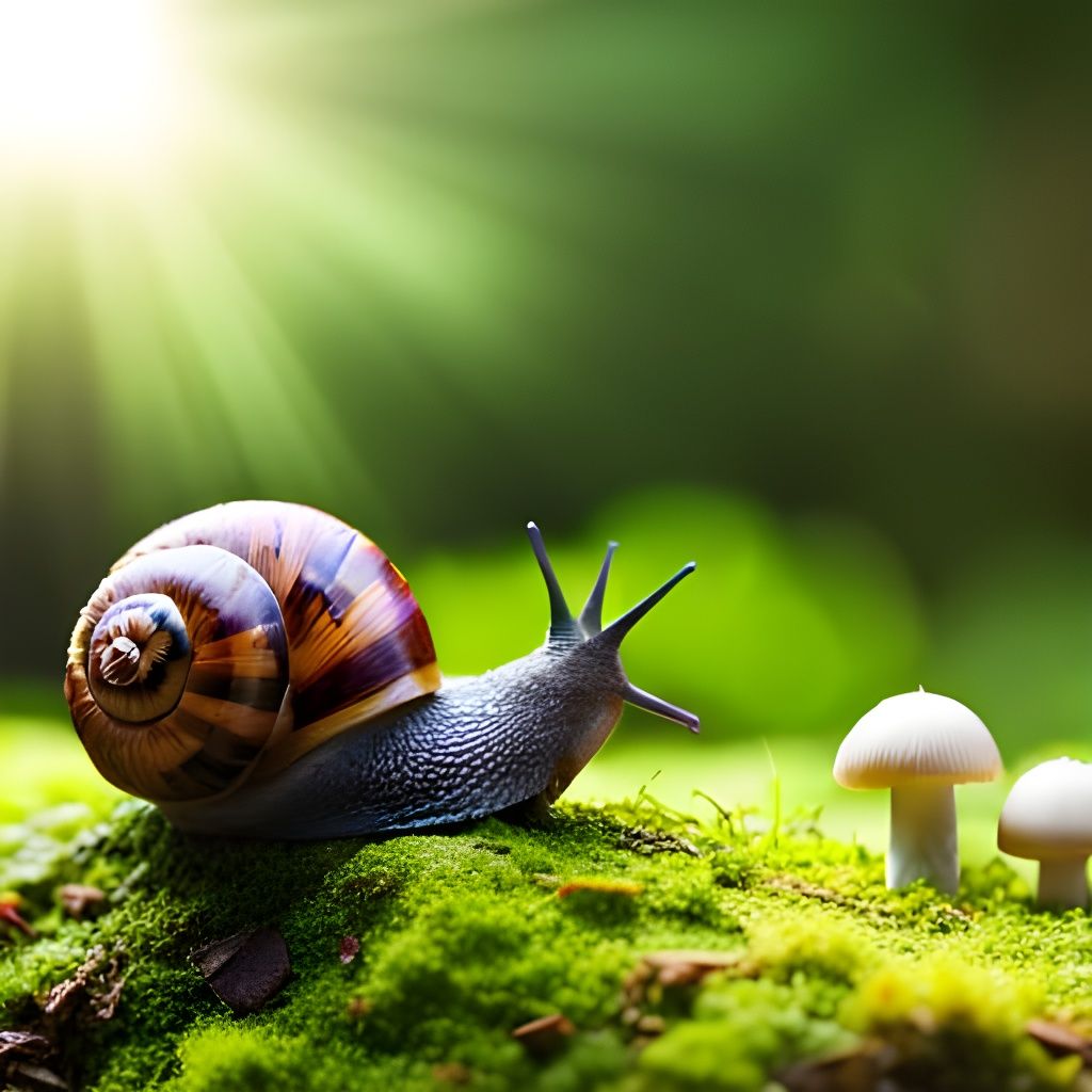 woodland snail - AI Generated Artwork - NightCafe Creator