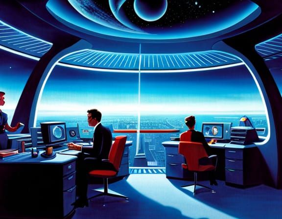 Retrofuturism - AI Generated Artwork - NightCafe Creator