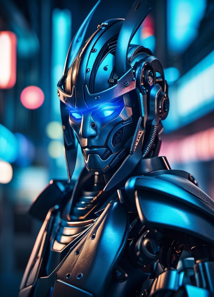 Samurai Android Guards - AI Generated Artwork - NightCafe Creator