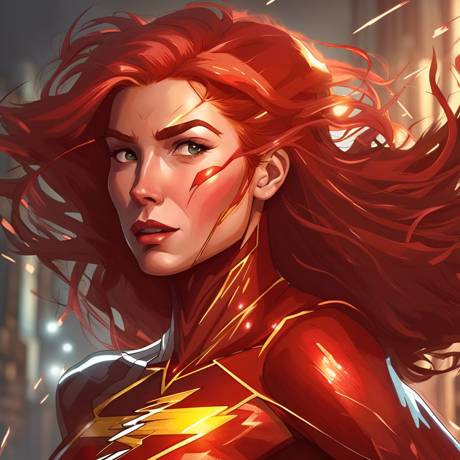 Lady Flash - AI Generated Artwork - NightCafe Creator