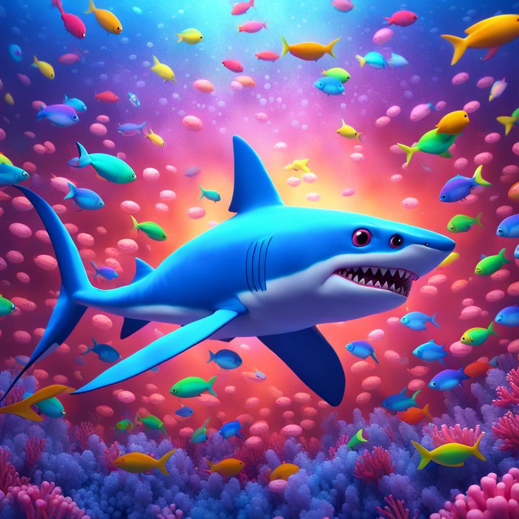 I 💖 sharks - AI Generated Artwork - NightCafe Creator