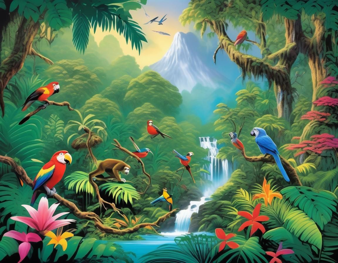 Rainforest Scenes. - AI Generated Artwork - NightCafe Creator
