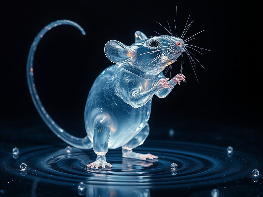 The Water Rat - Surreal Water Rat in Ethereal Void