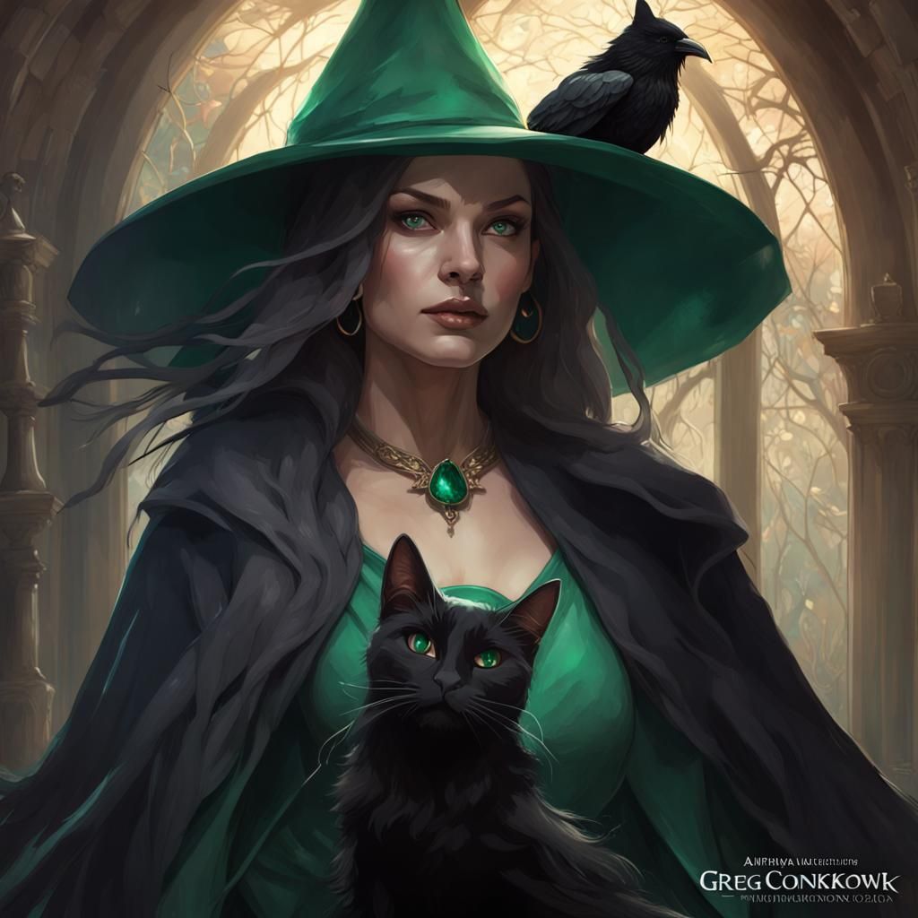 Emerald Witch - AI Generated Artwork - NightCafe Creator