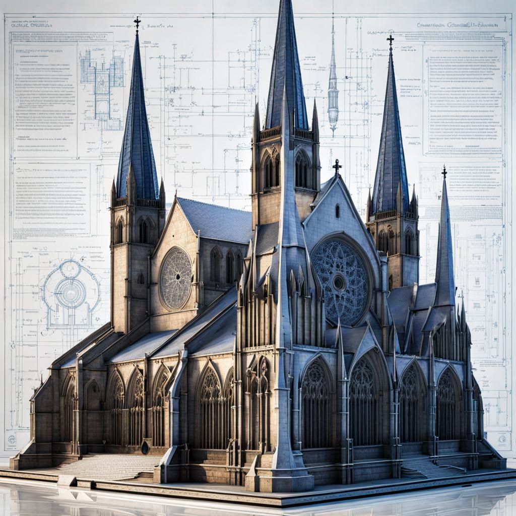 Medieval cathedral architecture - AI Generated Artwork - NightCafe Creator