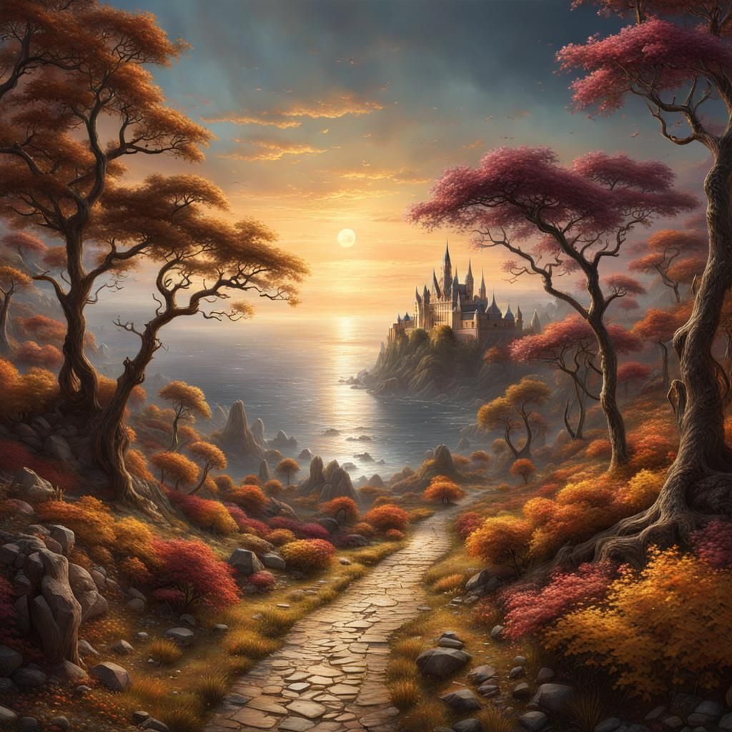 The Path To Stormhold - AI Generated Artwork - NightCafe Creator