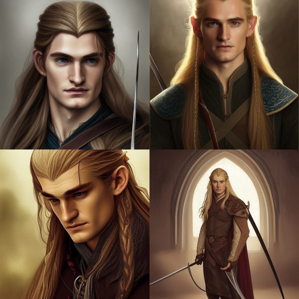 Legolas, hansworth, glorfindel, Beautiful man, long hair, beardless, 8k ...