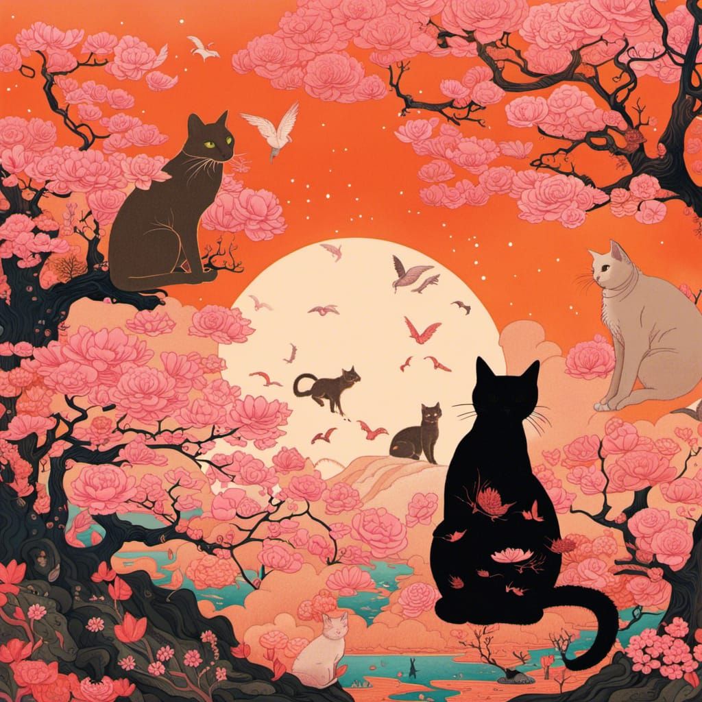 Cats 2 - AI Generated Artwork - NightCafe Creator