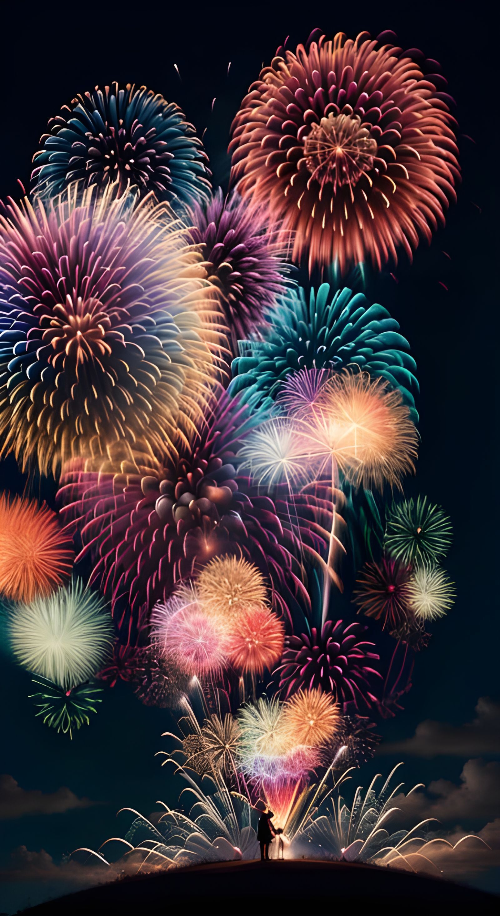 Fireworks - AI Generated Artwork - NightCafe Creator