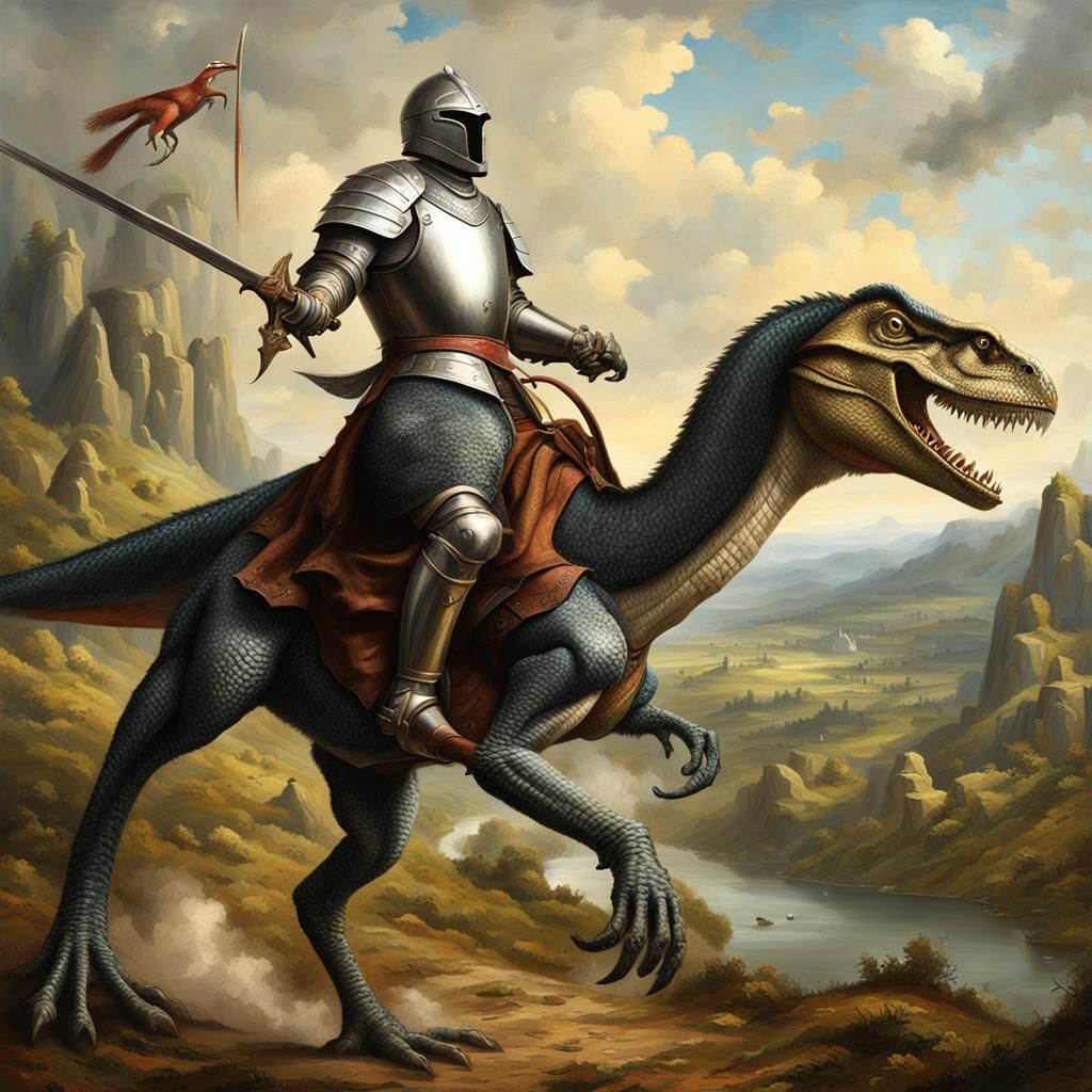 Raptor Knight - AI Generated Artwork - NightCafe Creator