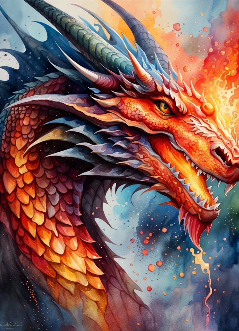 Portrait of a Dragon v5 - AI Generated Artwork - NightCafe Creator