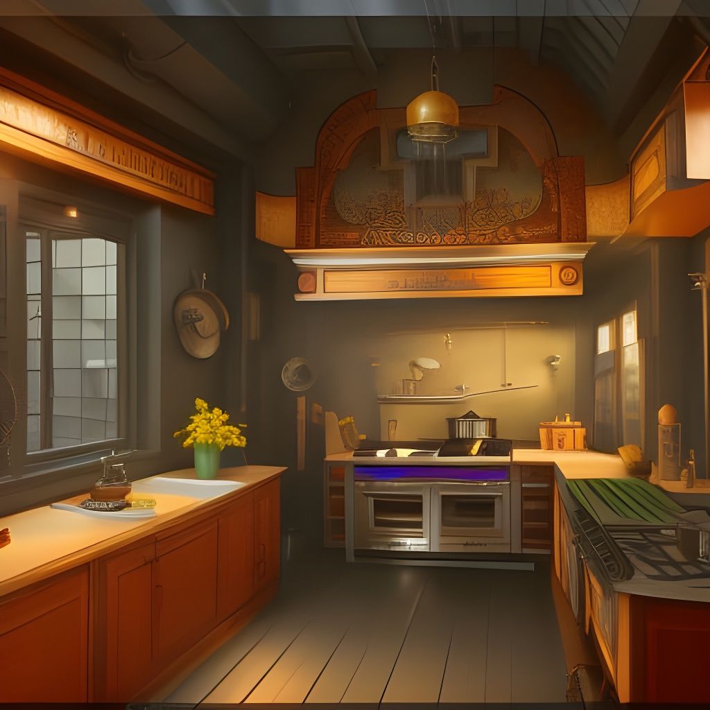 modern kitchen - AI Generated Artwork - NightCafe Creator