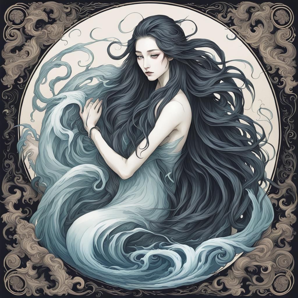 mythical creature with impossibly long hair that has the power to ...