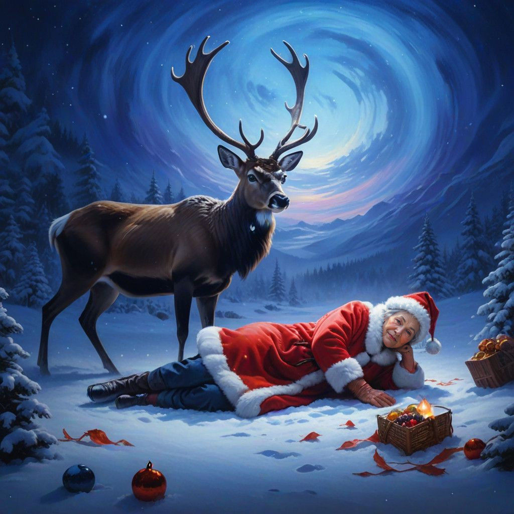 Grandma got ran over by a reindeer,