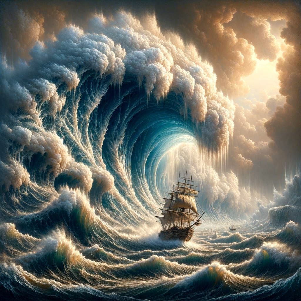 Extreme drama in the ocean - record breaking waves and a ship in trouble