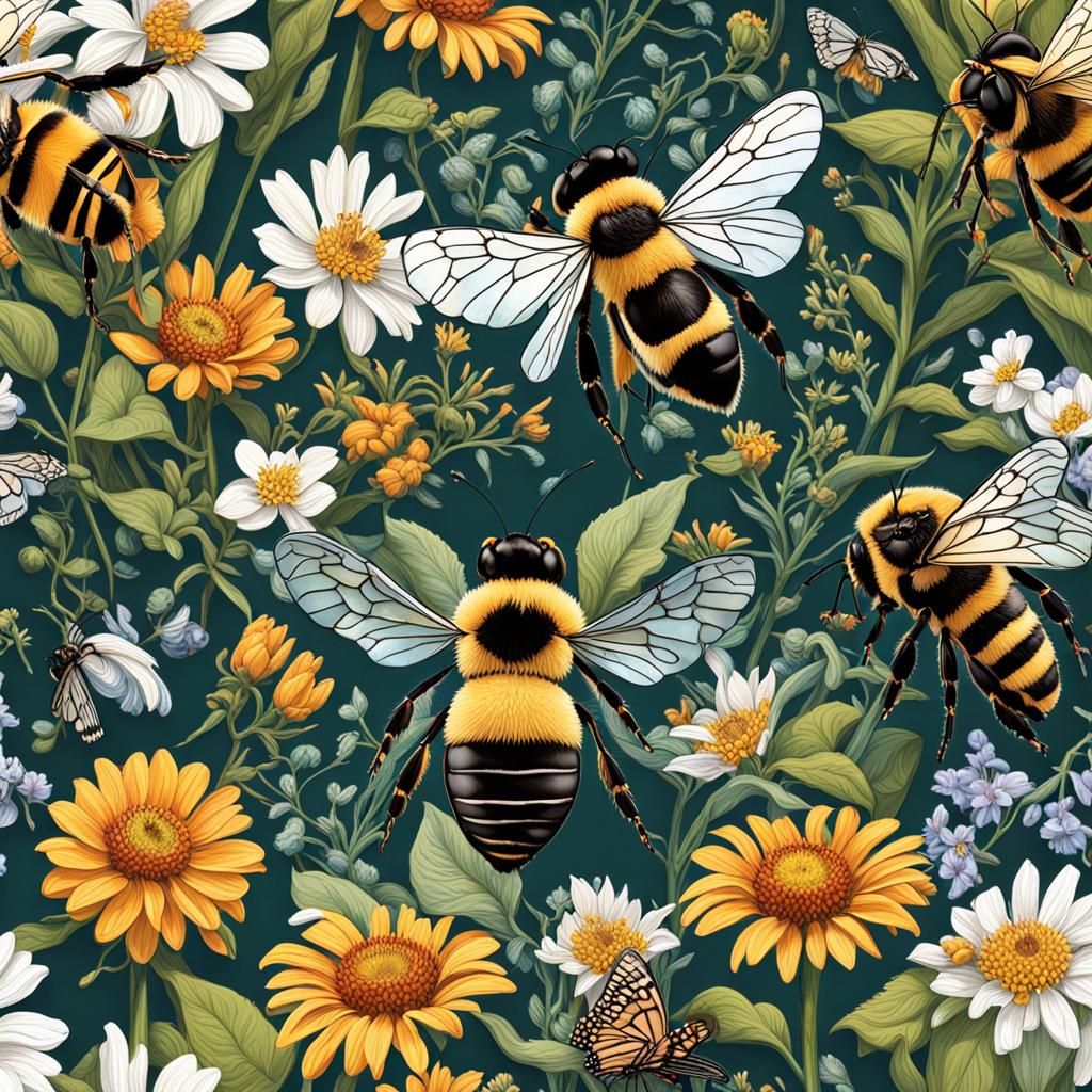 bees - AI Generated Artwork - NightCafe Creator