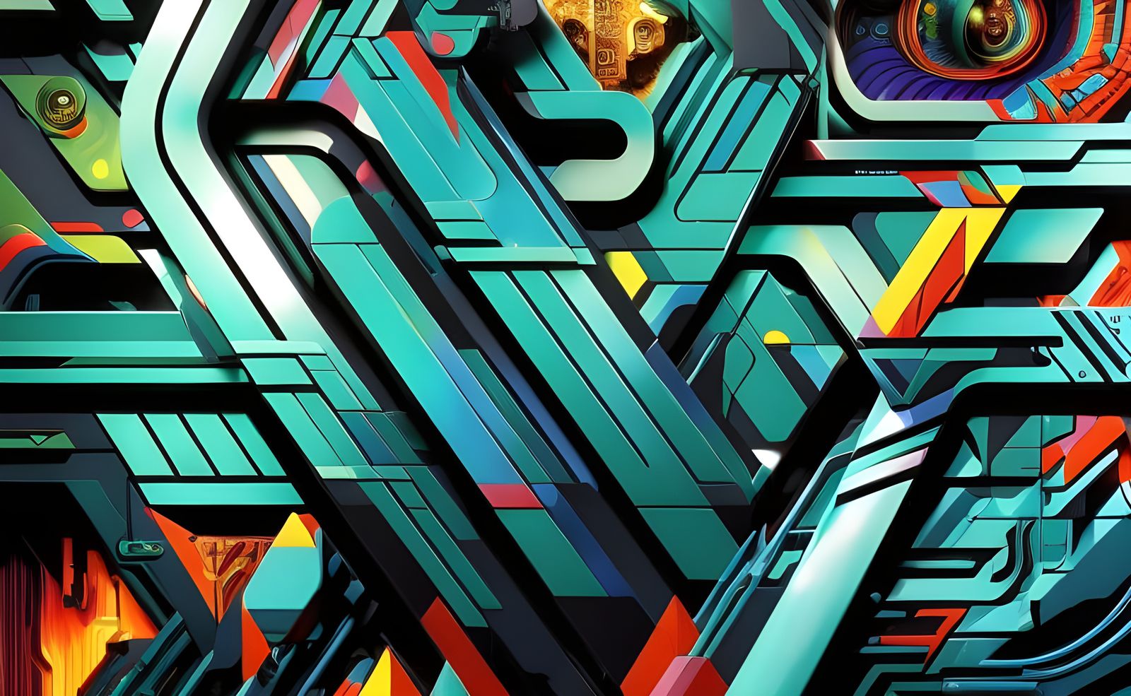 Surreal abstract urban art 15jul23 - AI Generated Artwork - NightCafe ...