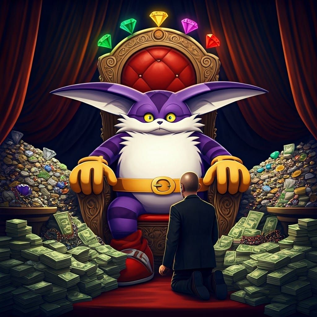 Sonic's Feline Overlord Reigns Supreme in Opulent ... - AI Art
