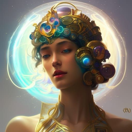 Cosmic Lady - AI Generated Artwork - NightCafe Creator