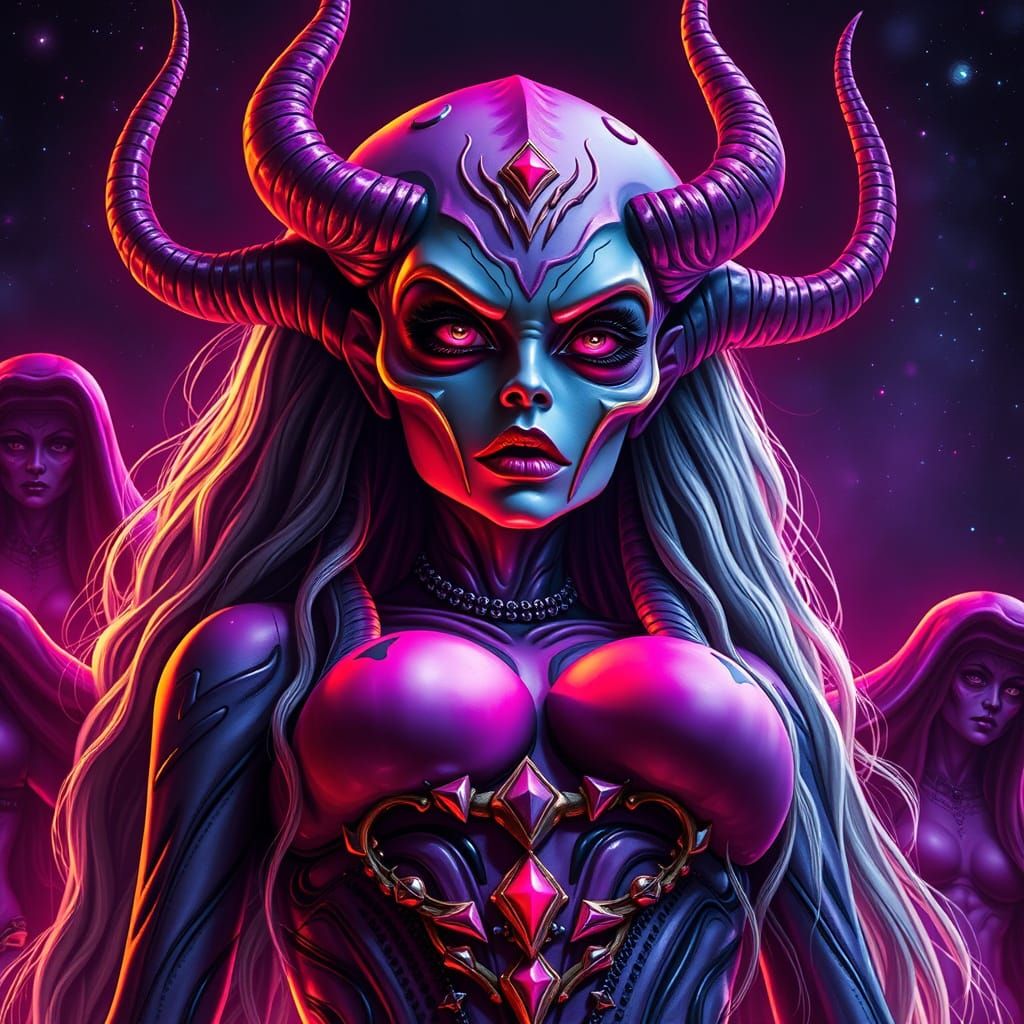 Lunara Starseer - Seductive Space Goddess