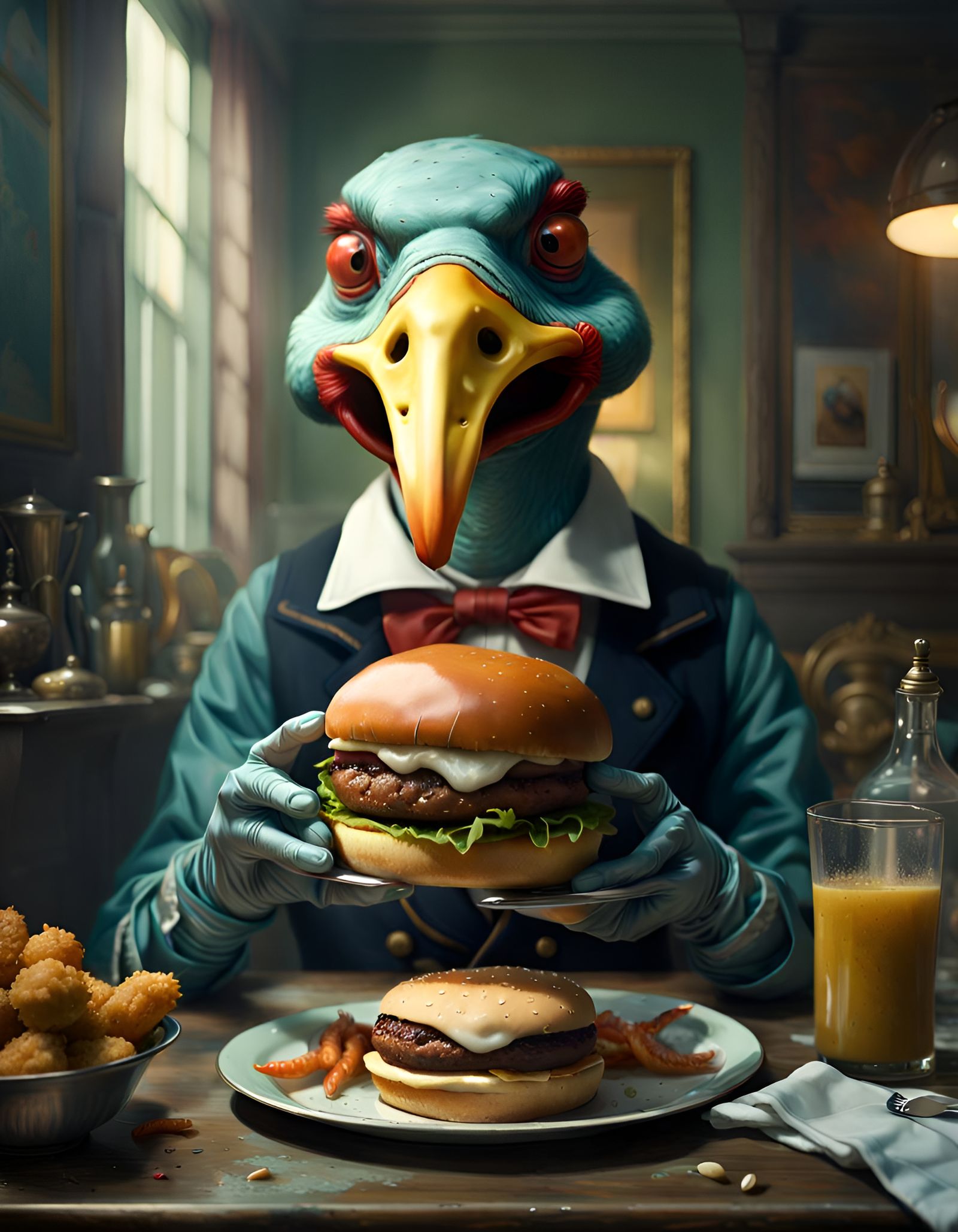 Dr. Dodo Takes a Lunch Break - AI Generated Artwork - NightCafe Creator