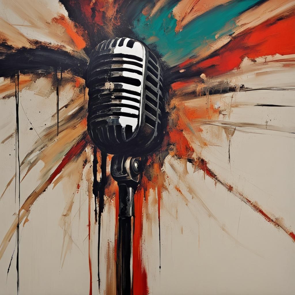 Microphone, burst - AI Generated Artwork - NightCafe Creator