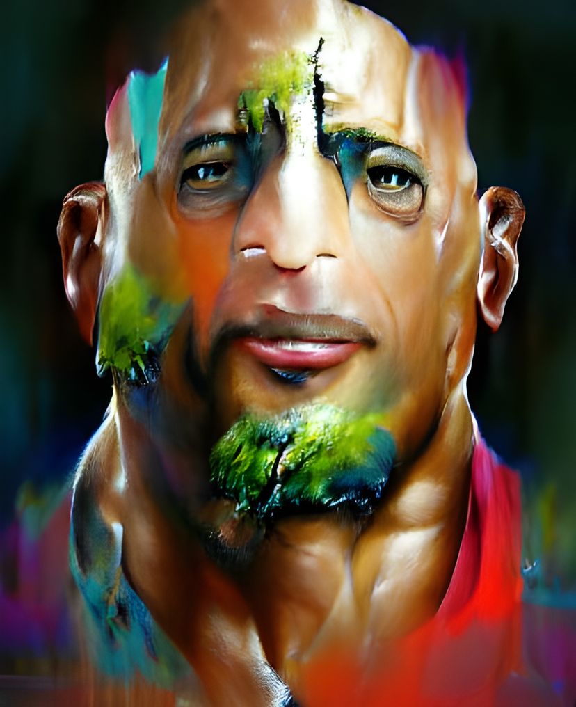 Dwayne Johnson - AI Generated Artwork - NightCafe Creator