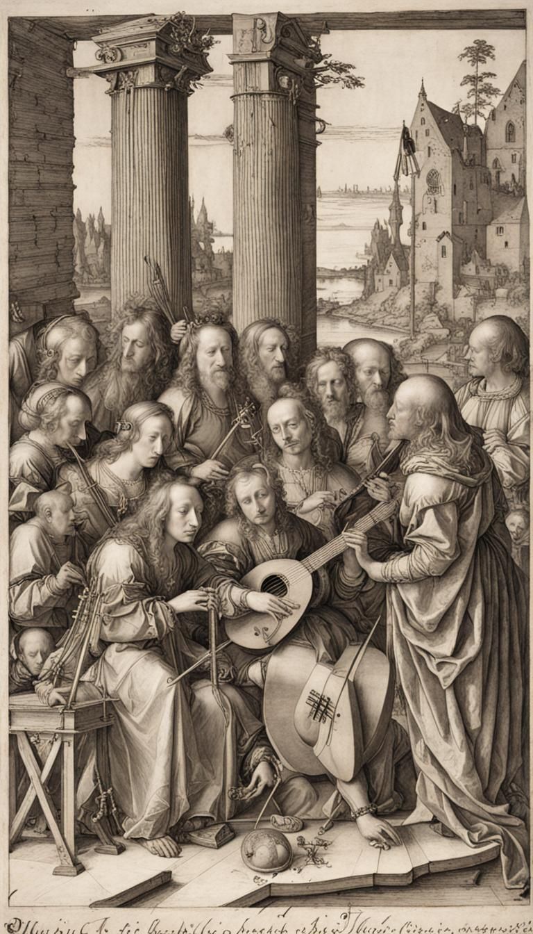 Music by Albrecht Dürer - AI Generated Artwork - NightCafe Creator
