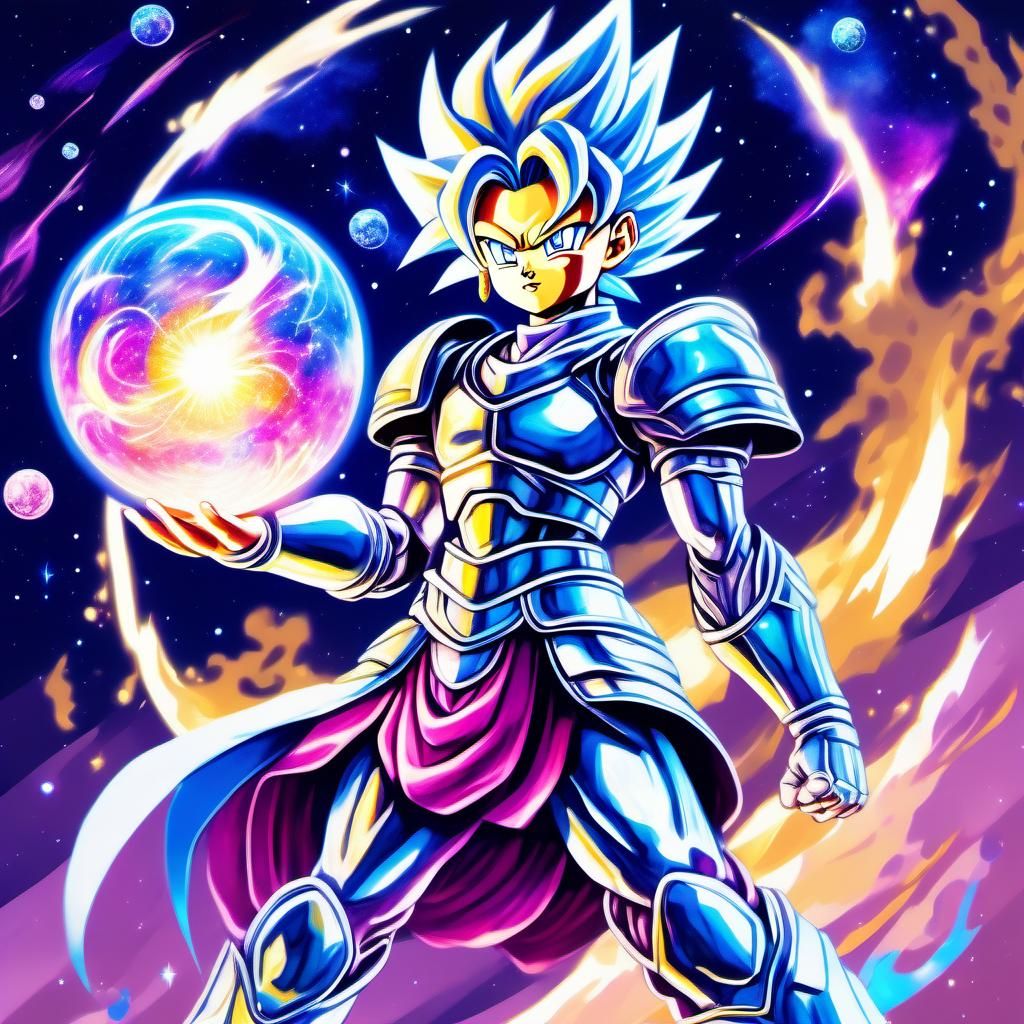 Powerful Heroic Saiyan Woman - AI Generated Artwork - NightCafe Creator