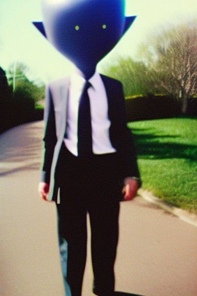 Handsome alien from outer space picking my sister up for prom ...