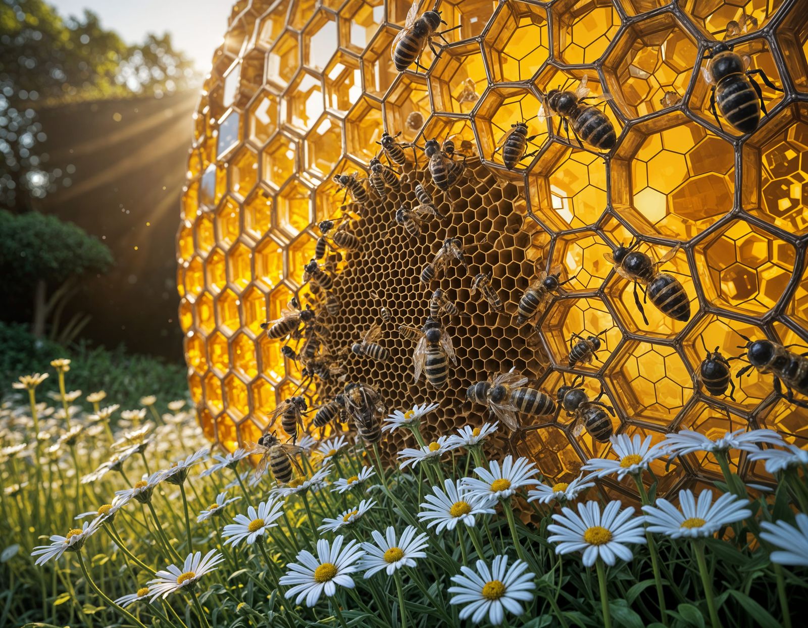 Nature's Geometry: The Hexagonal harmony of Bees