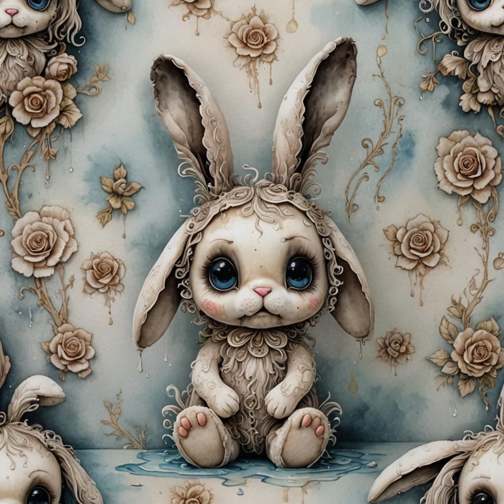Sad bunny - AI Generated Artwork - NightCafe Creator