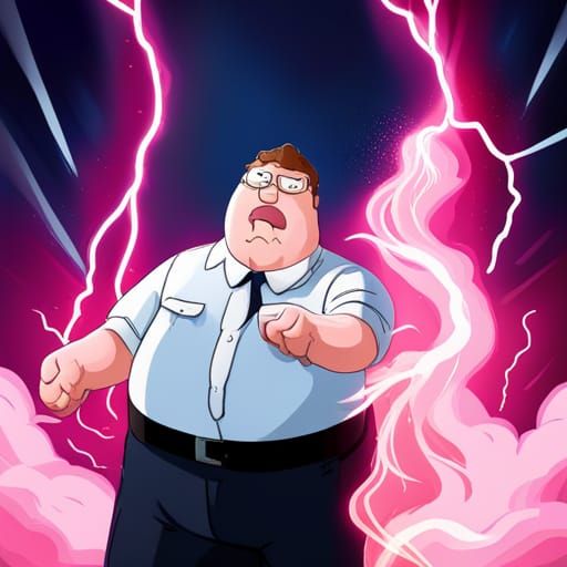 Dramatic Peter Griffin - AI Generated Artwork - NightCafe Creator