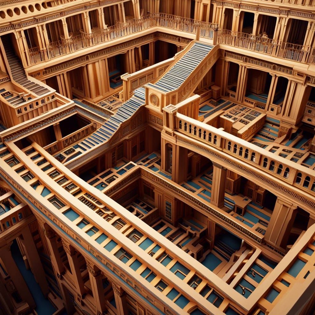 The Minotaur's Labyrinth, maze palace - AI Generated Artwork - NightCafe Creator