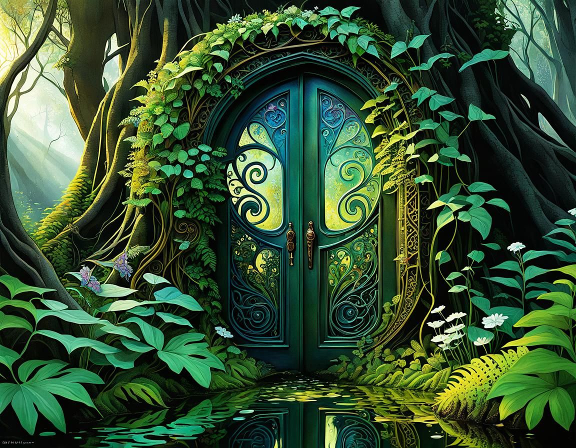 Hidden Door - AI Generated Artwork - NightCafe Creator