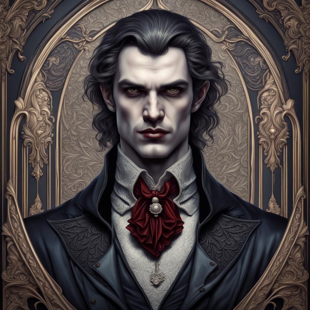 Portrait vampire - AI Generated Artwork - NightCafe Creator