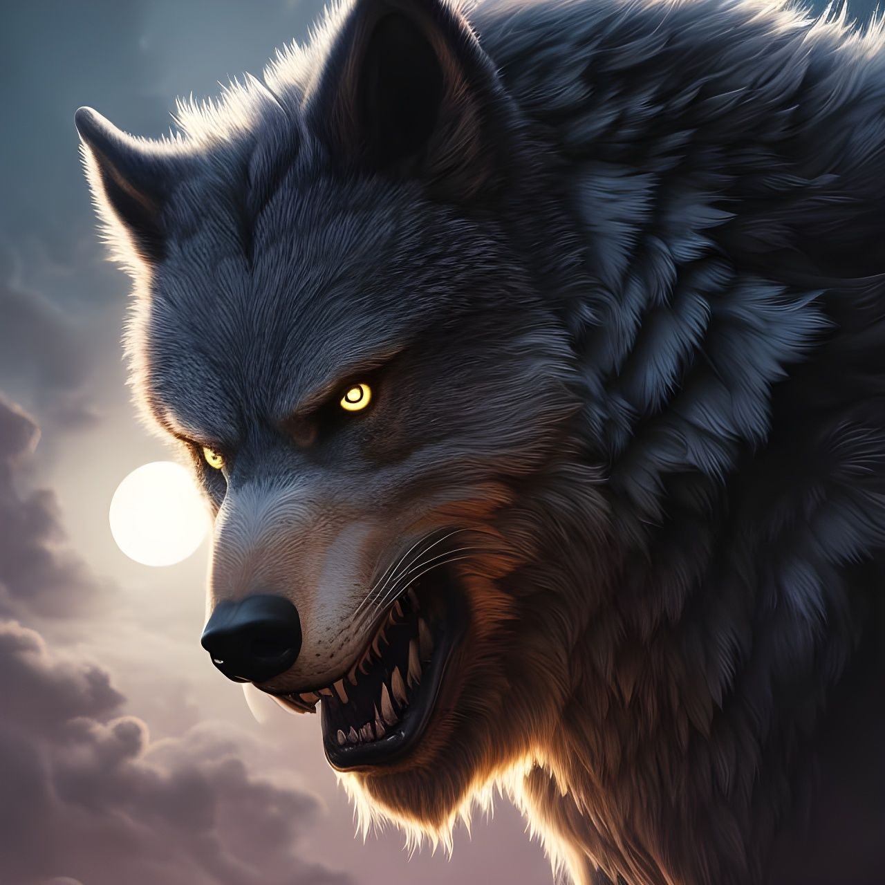 Werewolf - AI Generated Artwork - NightCafe Creator