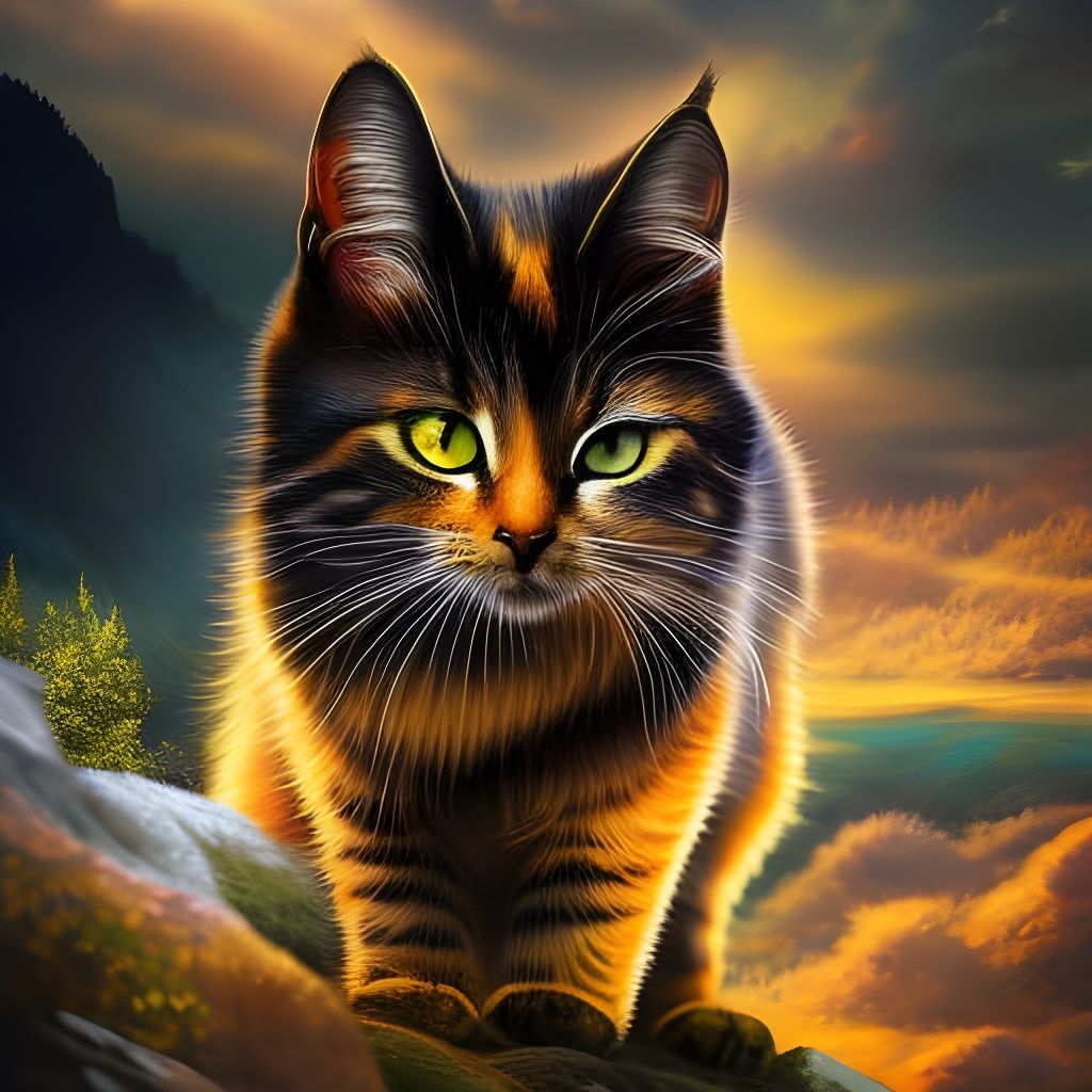 Cute Cat - AI Generated Artwork - NightCafe Creator