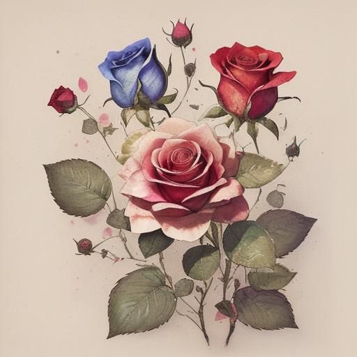 Rose - AI Generated Artwork - NightCafe Creator