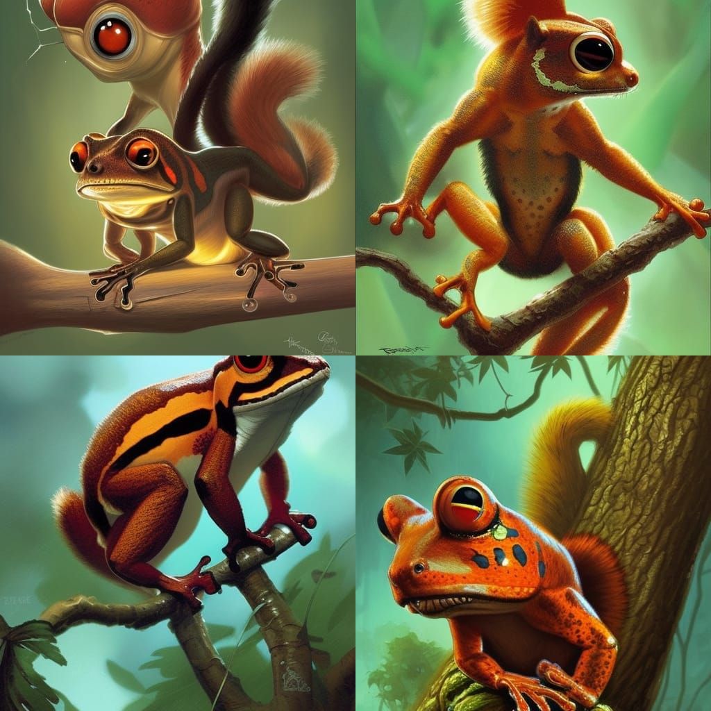 Sqirgel: transgenetic chimera of toad and squirrel - AI Generated ...