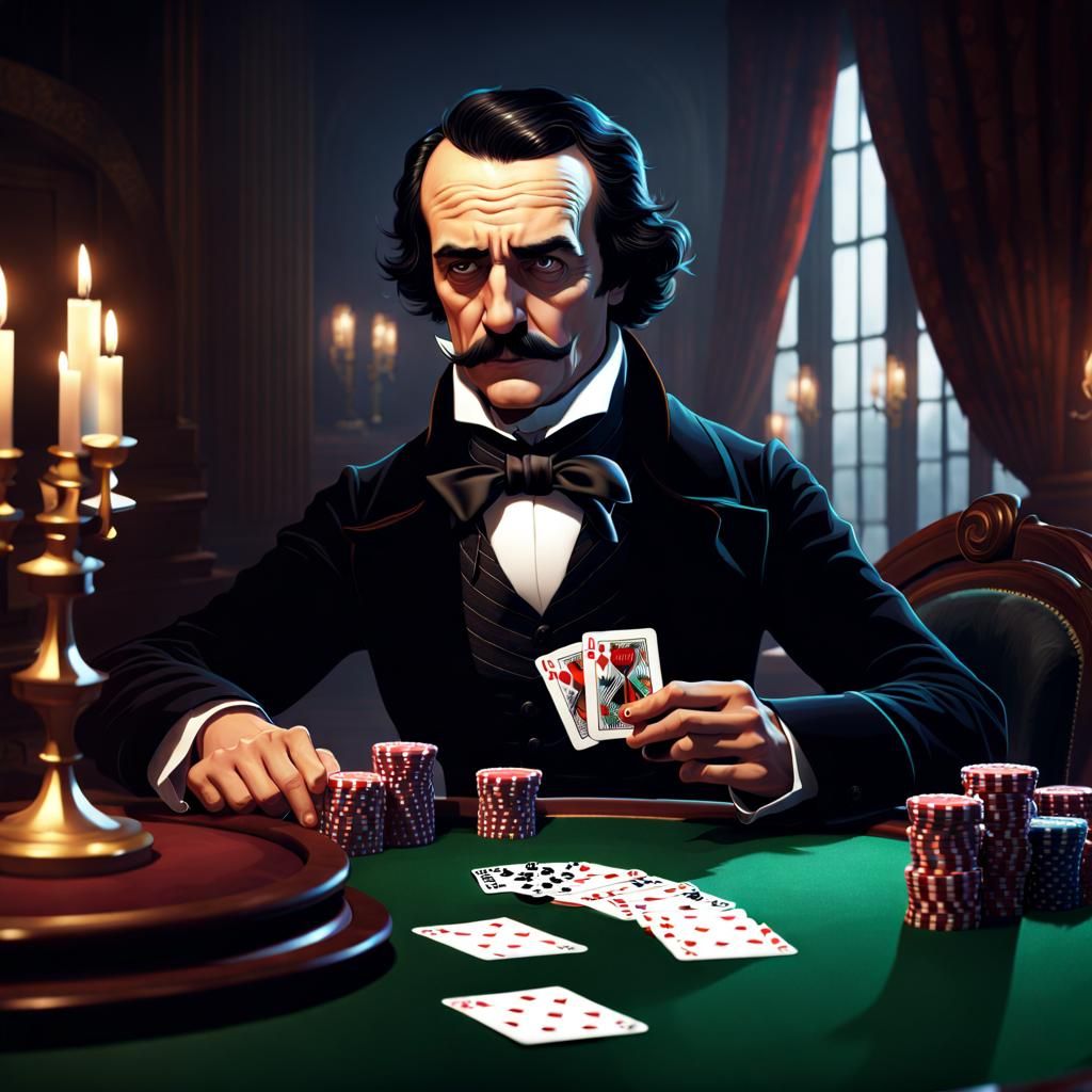 Edgar Alen Poe and the Tell-Tale Heart - AI Generated Artwork ...