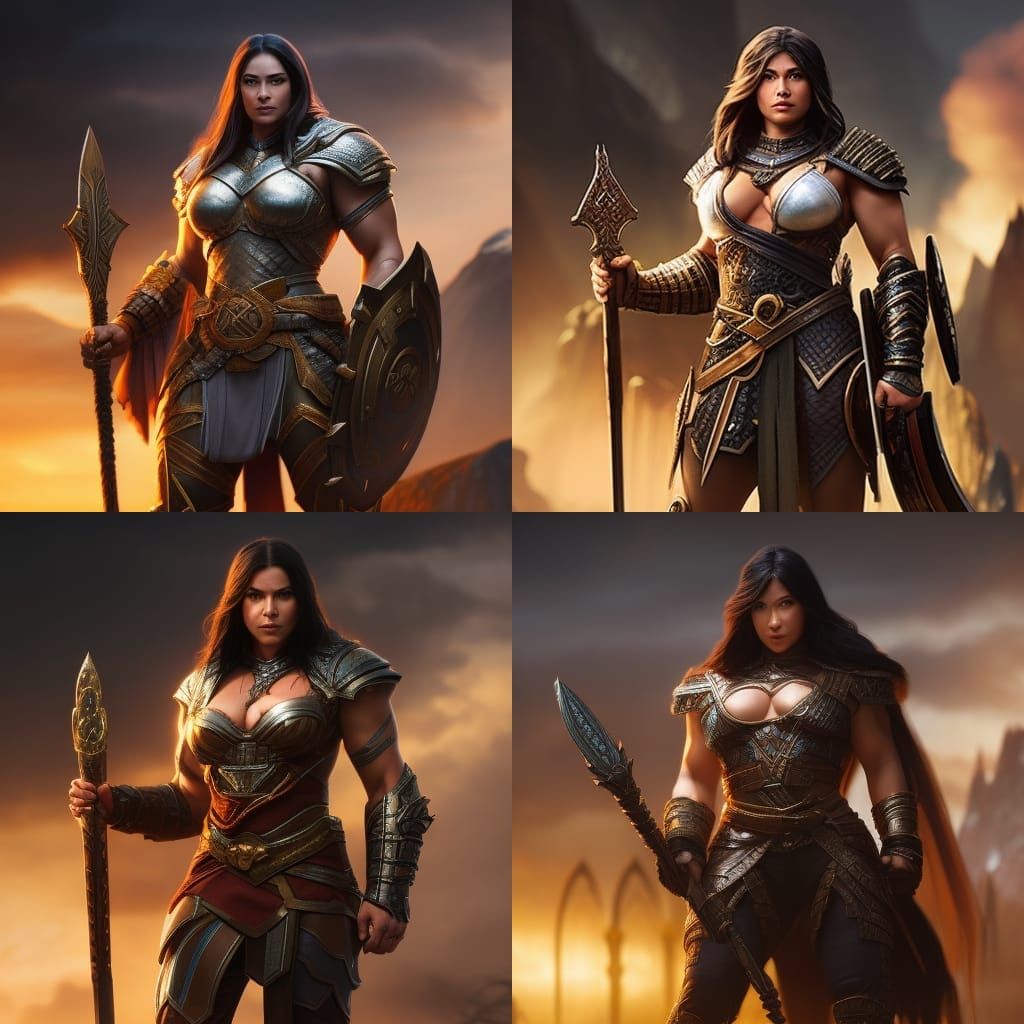 dwarven woman, short woman, stocky muscular short build, nordic dwarf ...