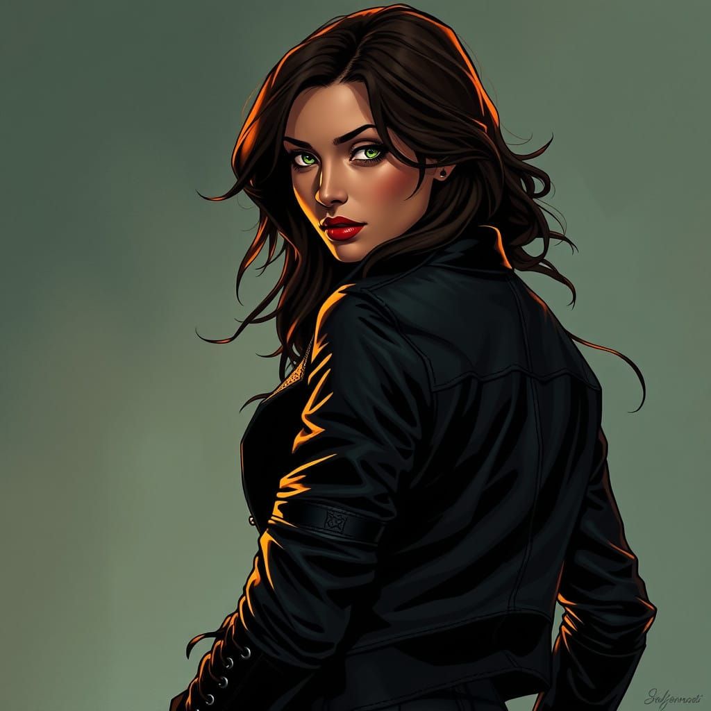 Natalia "The Fox" Rosetti, a 31-year-old woman with a mysterious aura, stands 5'7" with a lean ...