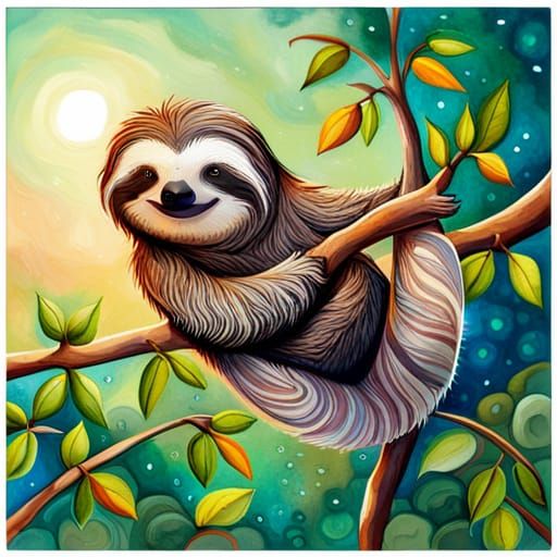 Sloth - AI Generated Artwork - NightCafe Creator